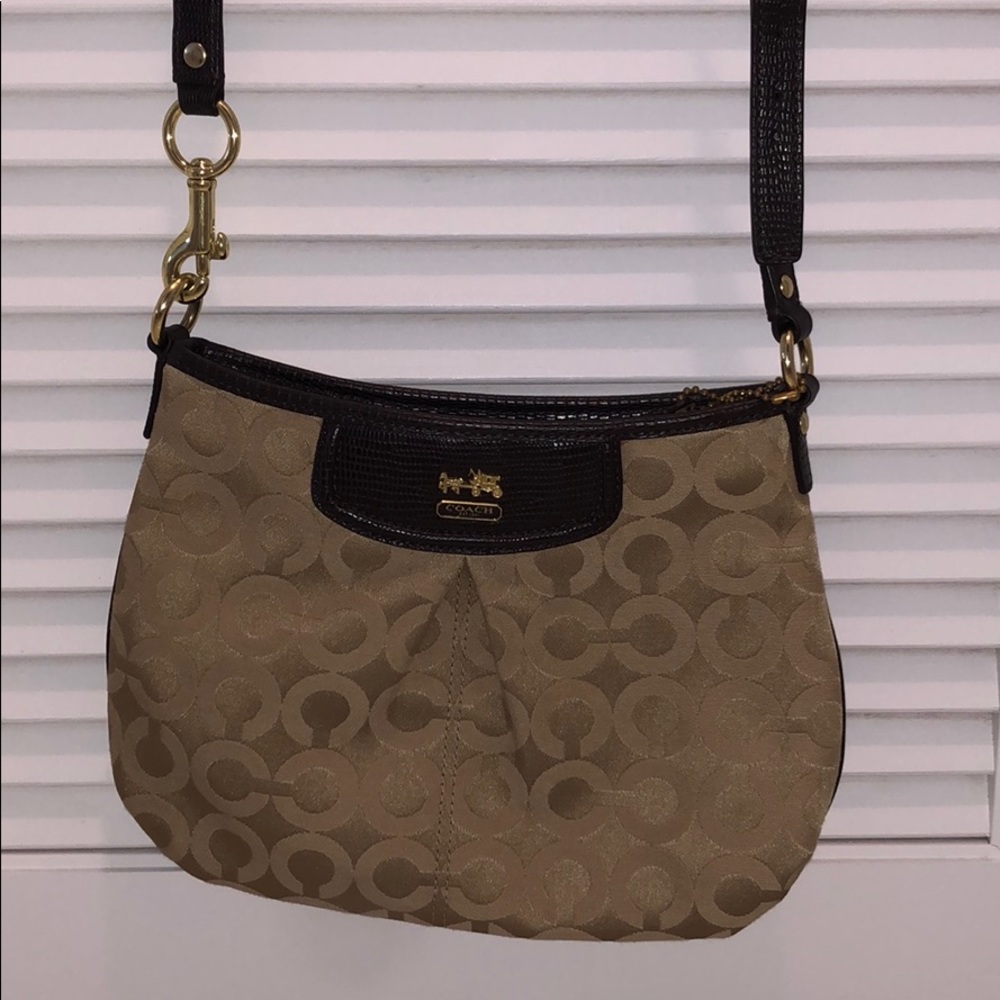 Original Coach Beige Crossbody Bag - Gem